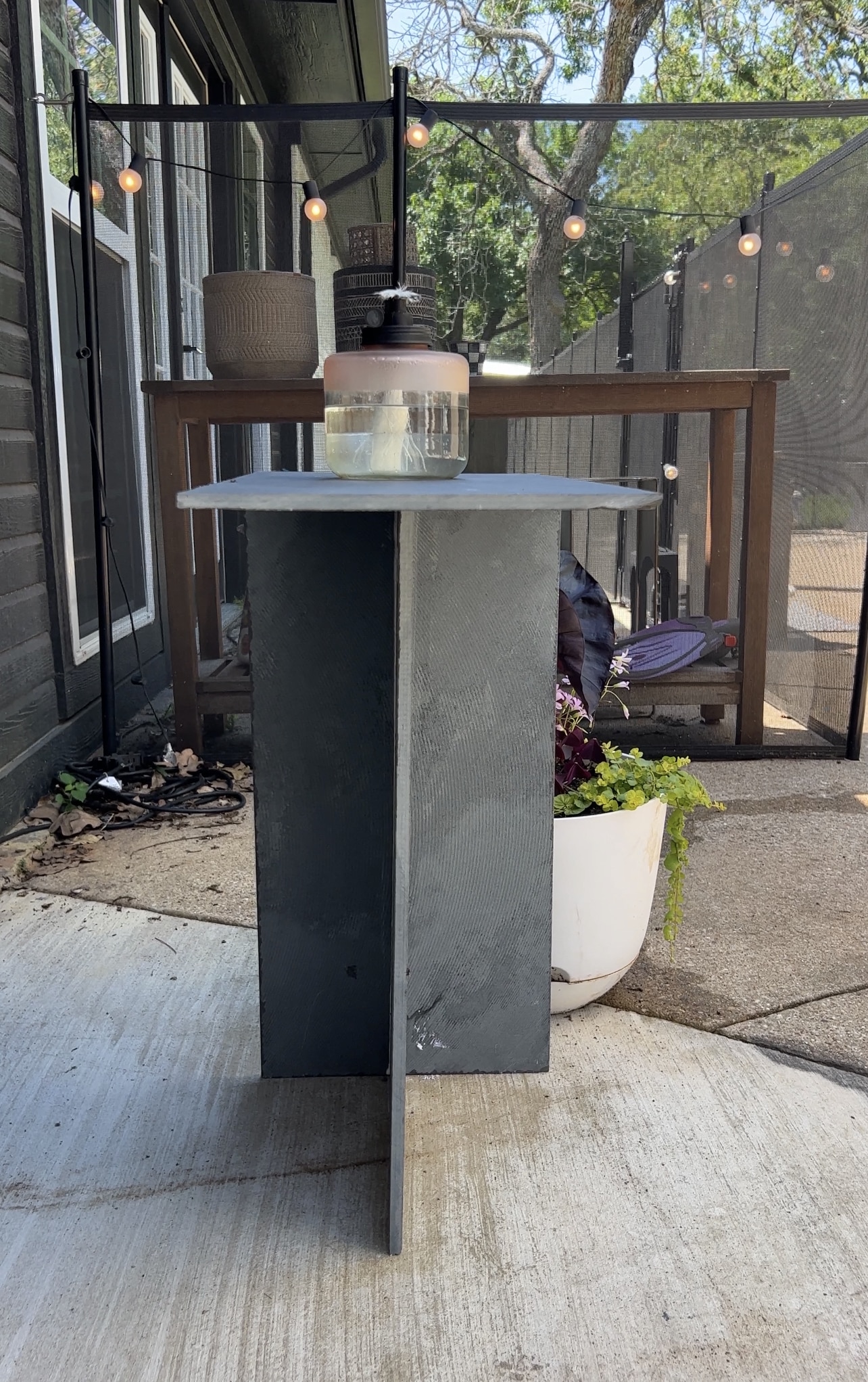 Outdoor Side Table DIY – Kristyn Cole
